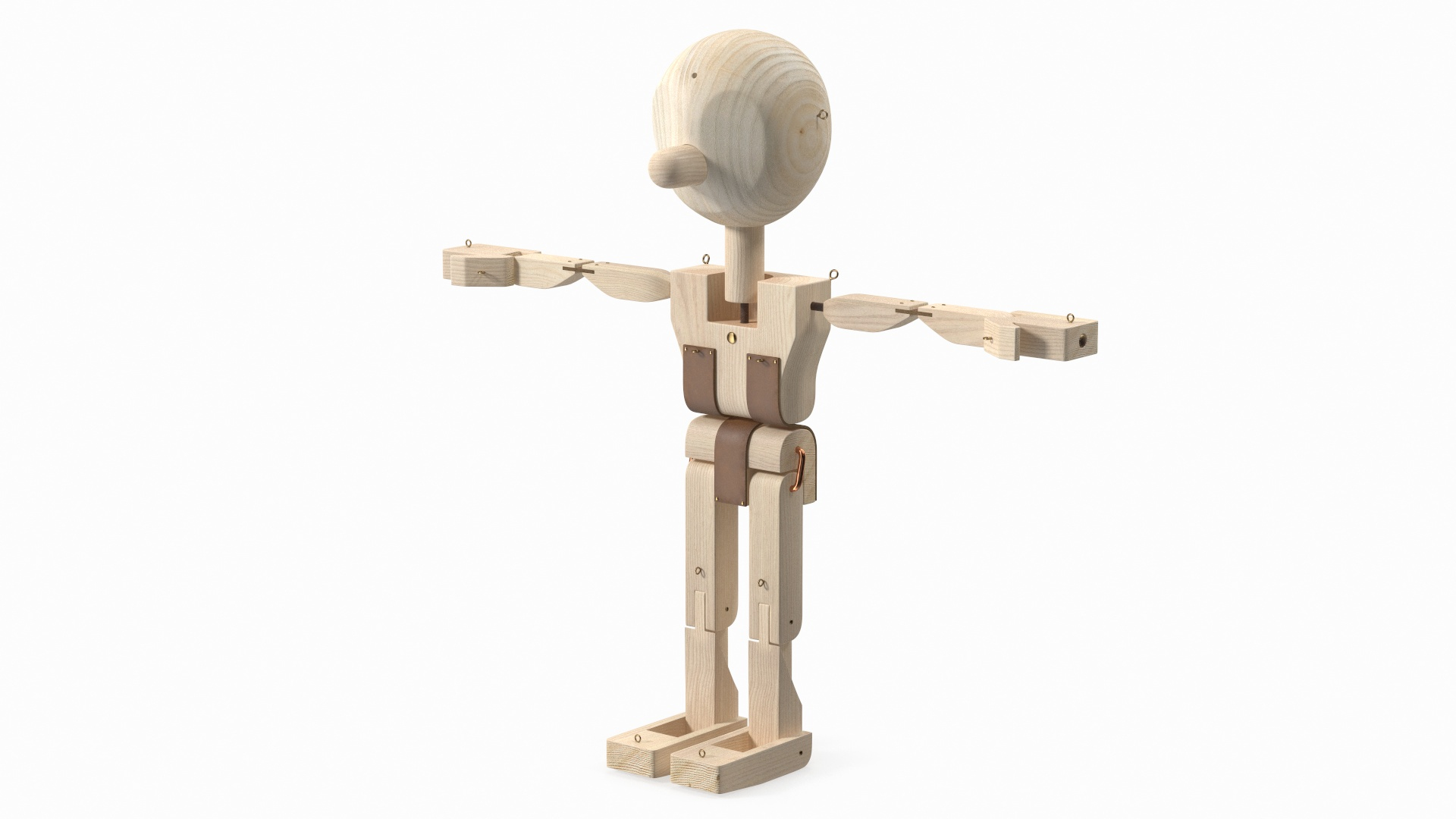 T-Pose Raw Wooden Character 3D - TurboSquid 2006717