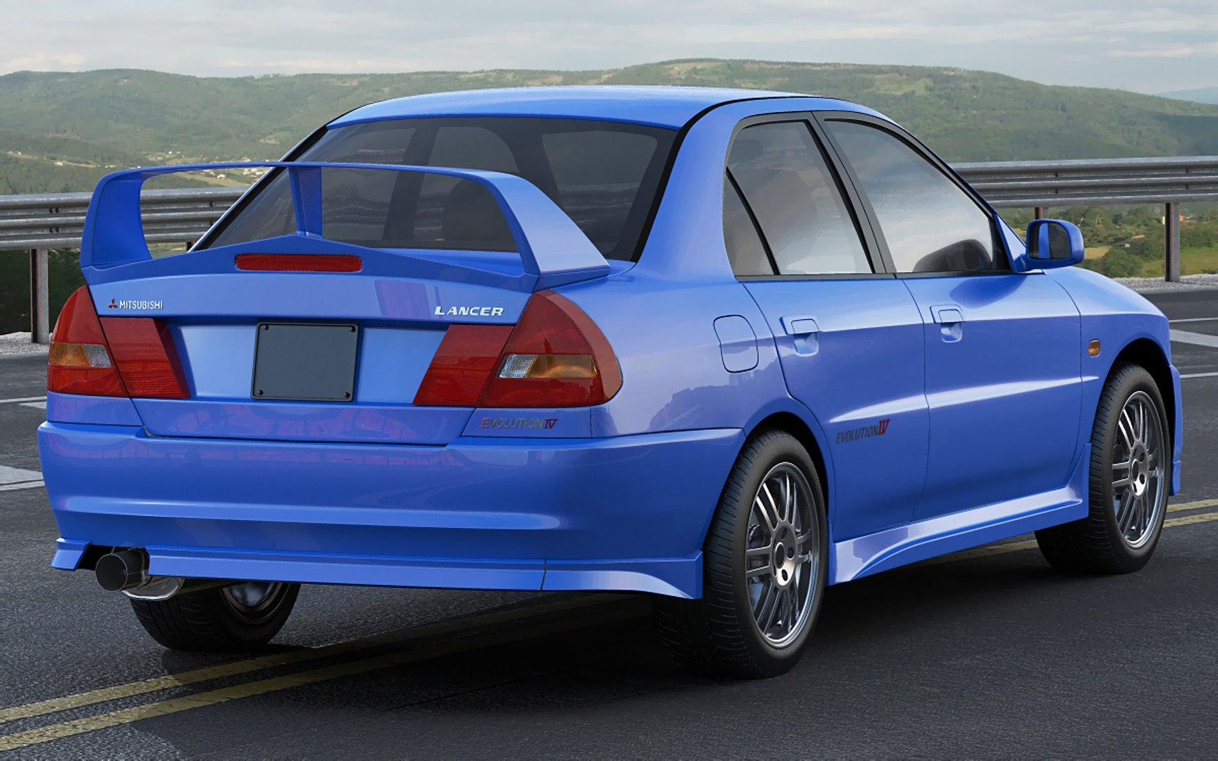 3d Model Of Mitsubishi Lancer Evo