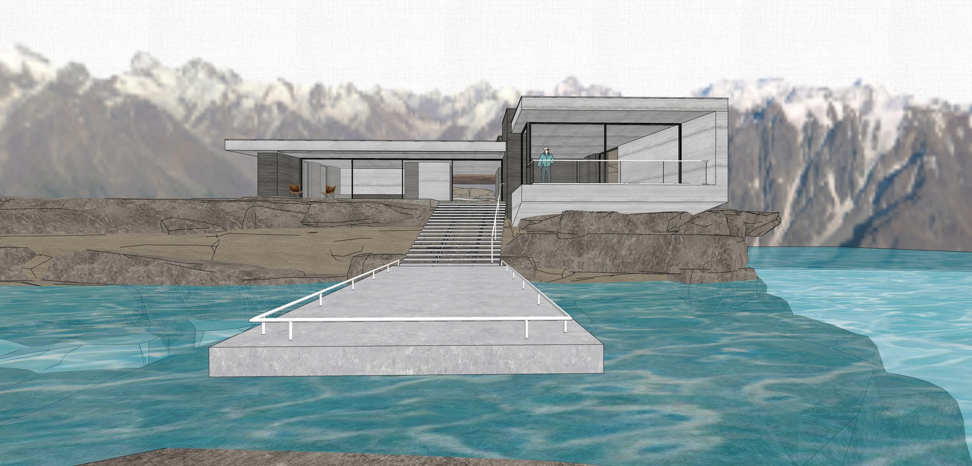 3D Model Villa Model Of Modern Homestay Hotel Seaside Architecture ...