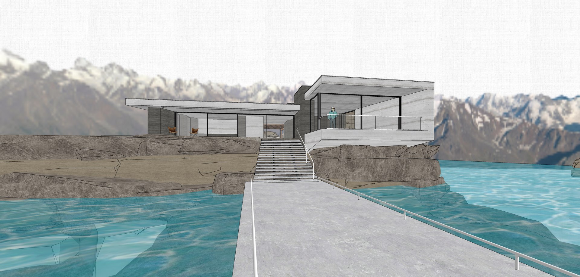 3D Model Villa Model Of Modern Homestay Hotel Seaside Architecture ...