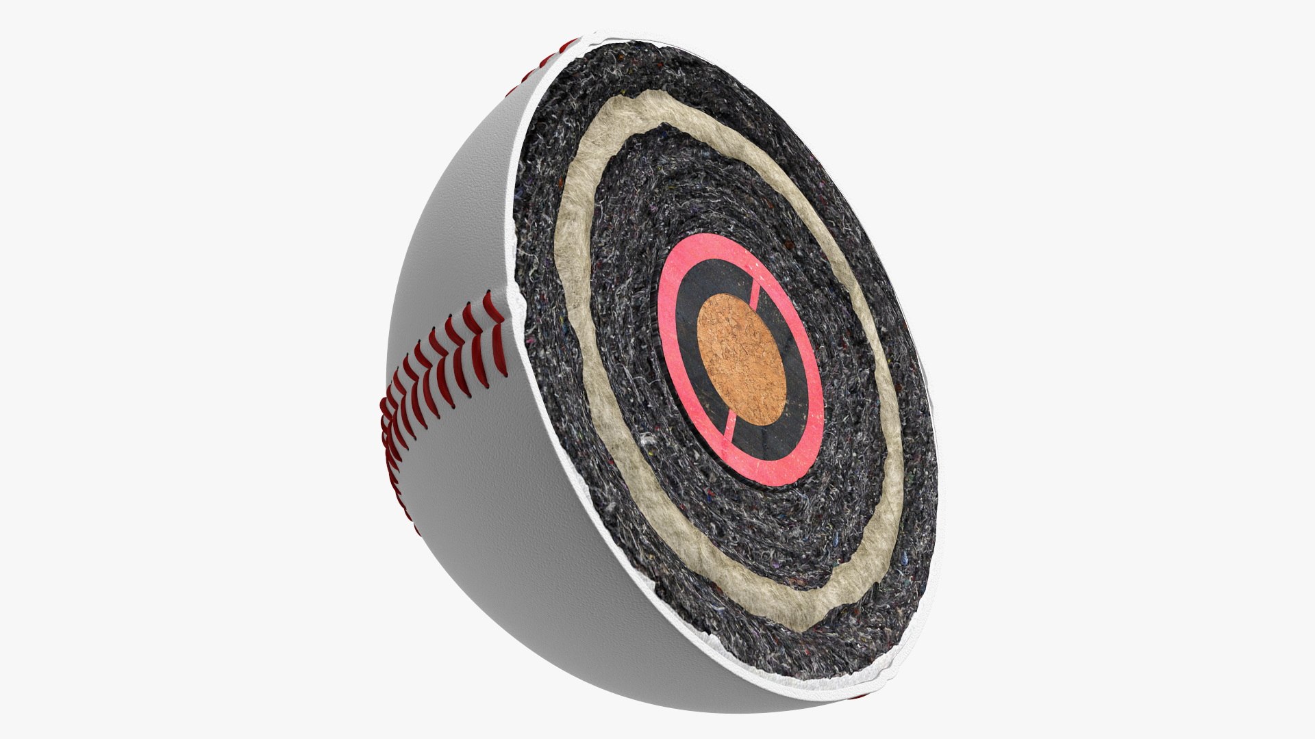 Baseball Ball Half model - TurboSquid 2062331