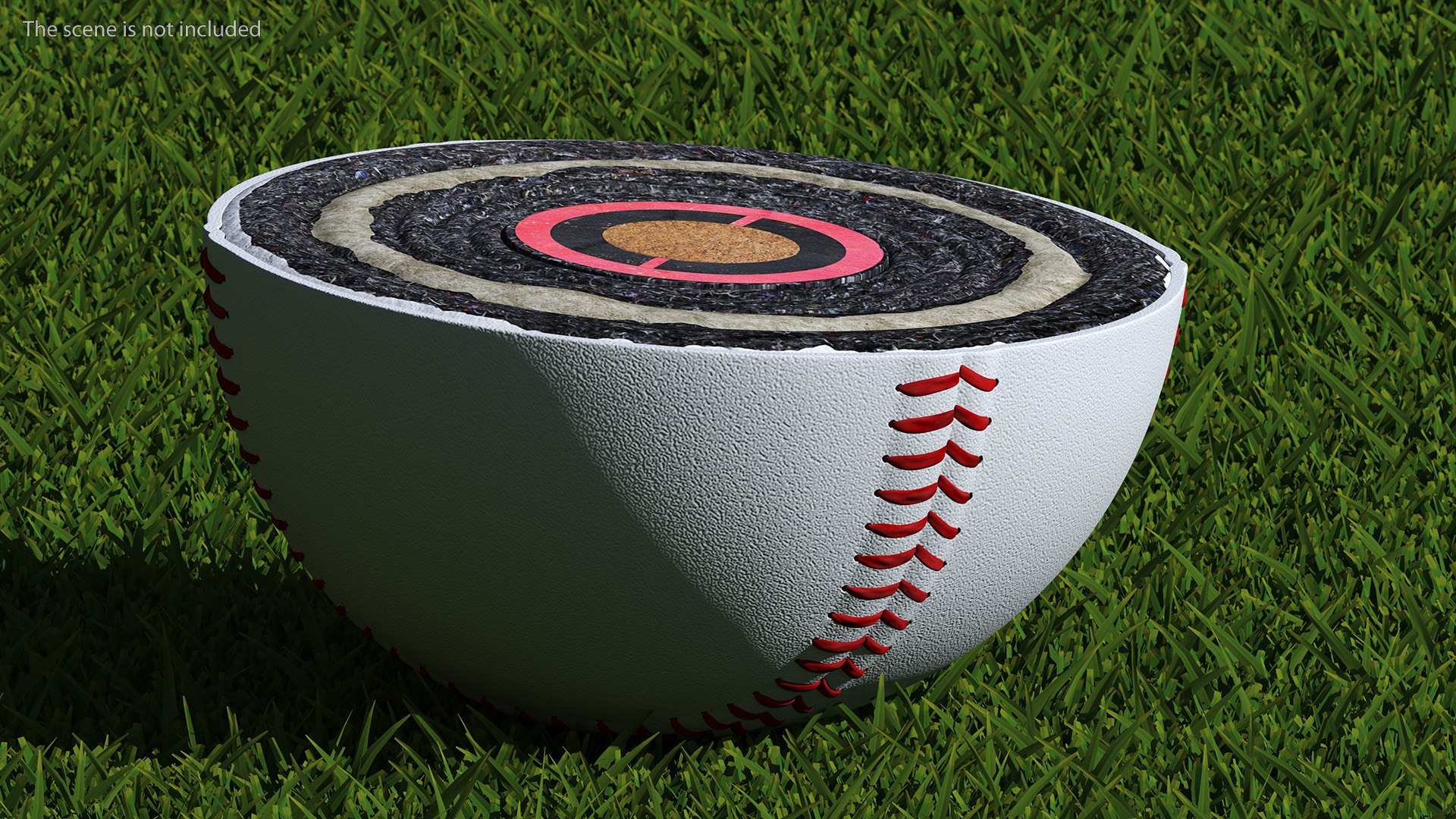Baseball Ball Half Model - TurboSquid 2062331