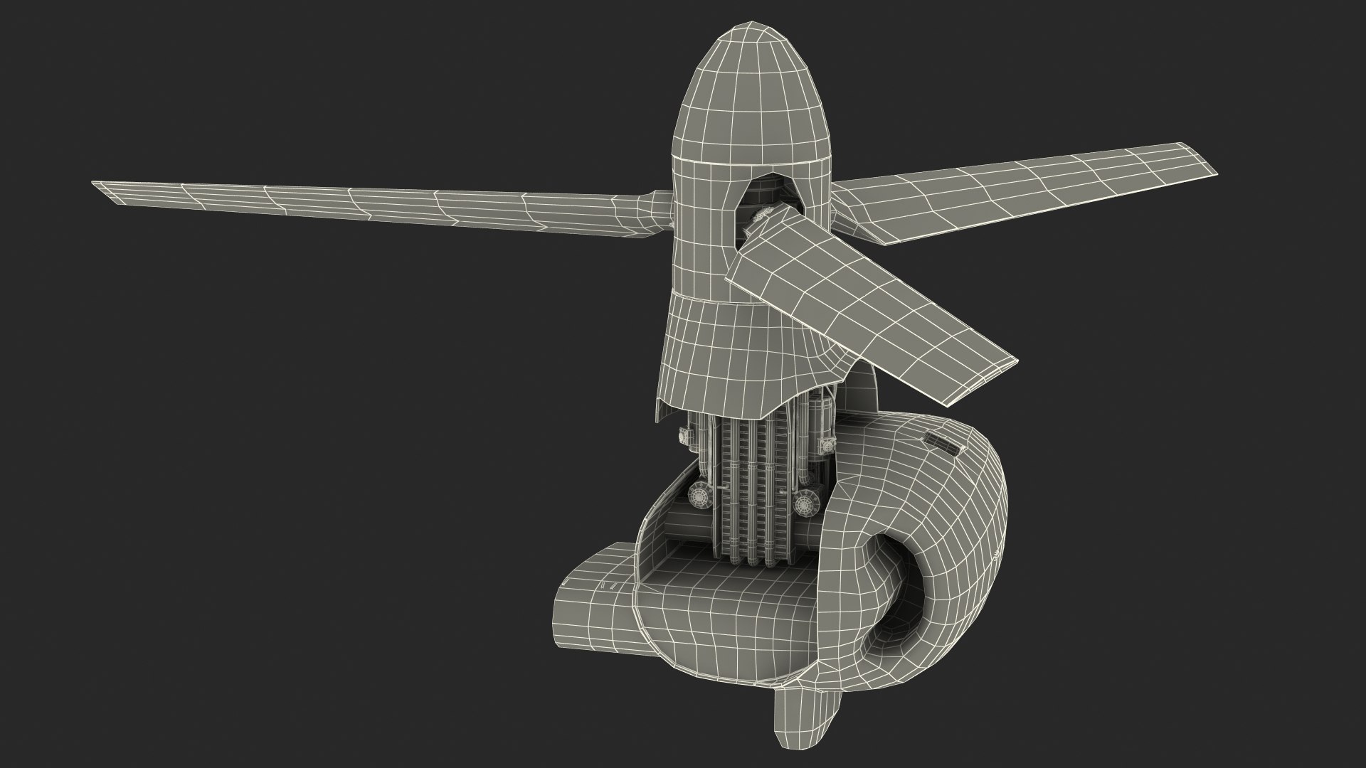 3D tiltrotor engine rigged - TurboSquid 1495173