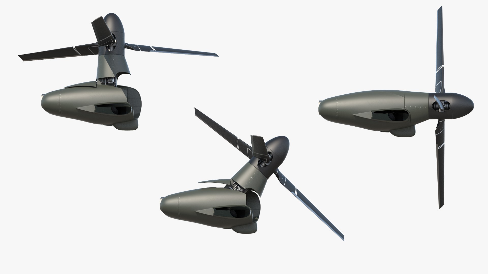 3D Tiltrotor Engine Rigged - TurboSquid 1495173