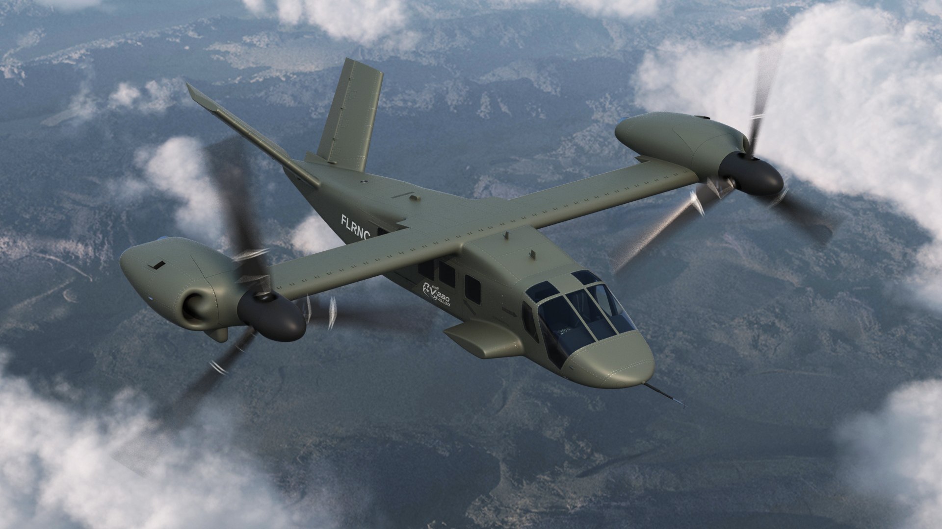 3D Tiltrotor Engine Rigged - TurboSquid 1495173