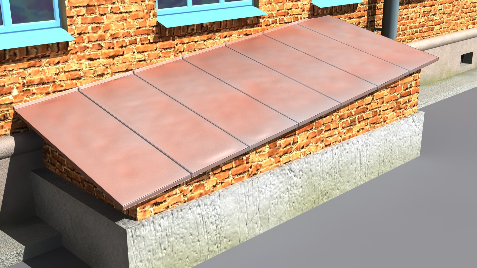 Red Brick Building Model - TurboSquid 2167943