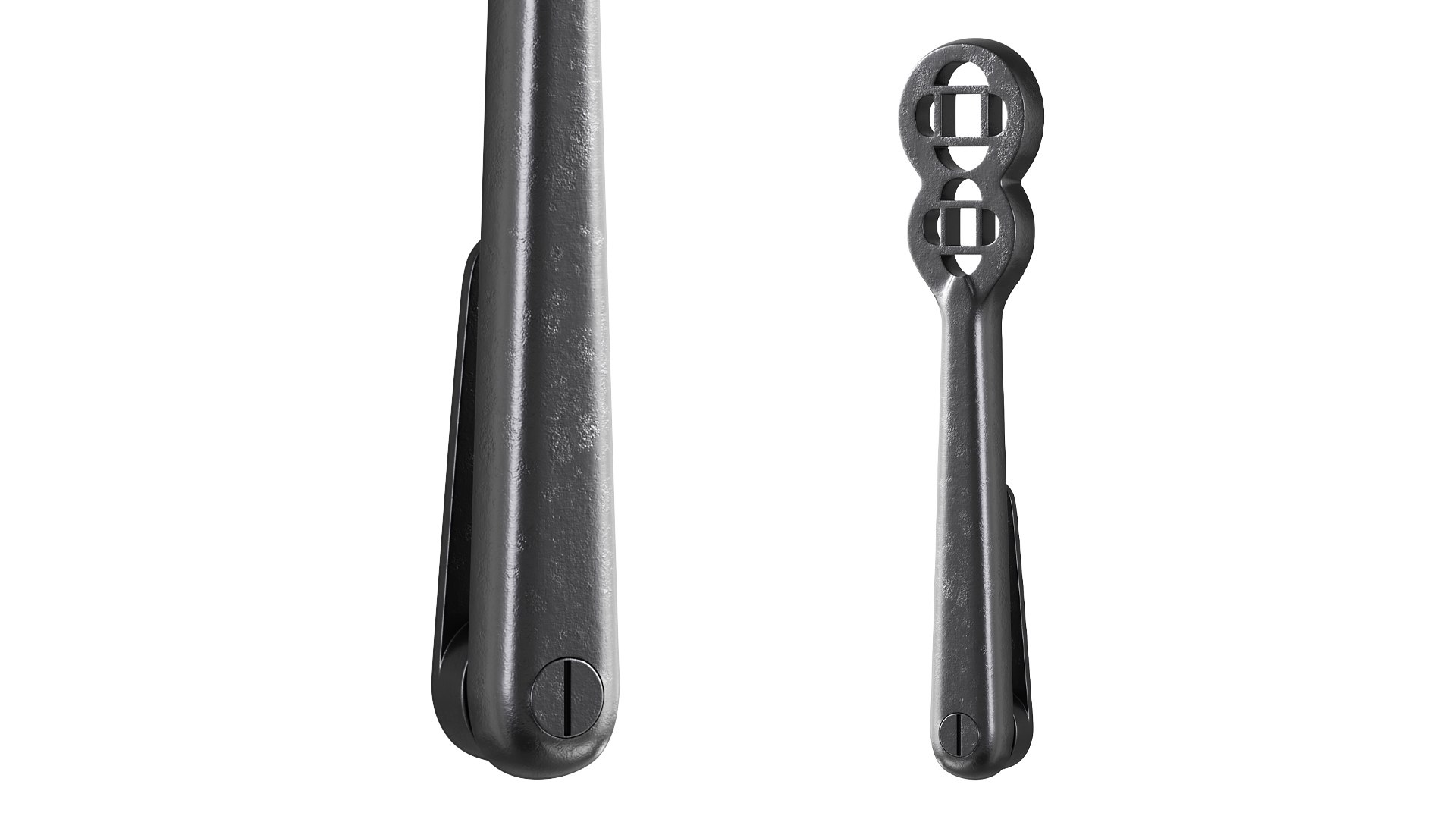 Polished Solid Aluminium Carpet Clip Stair Holder Pair 3D Model ...