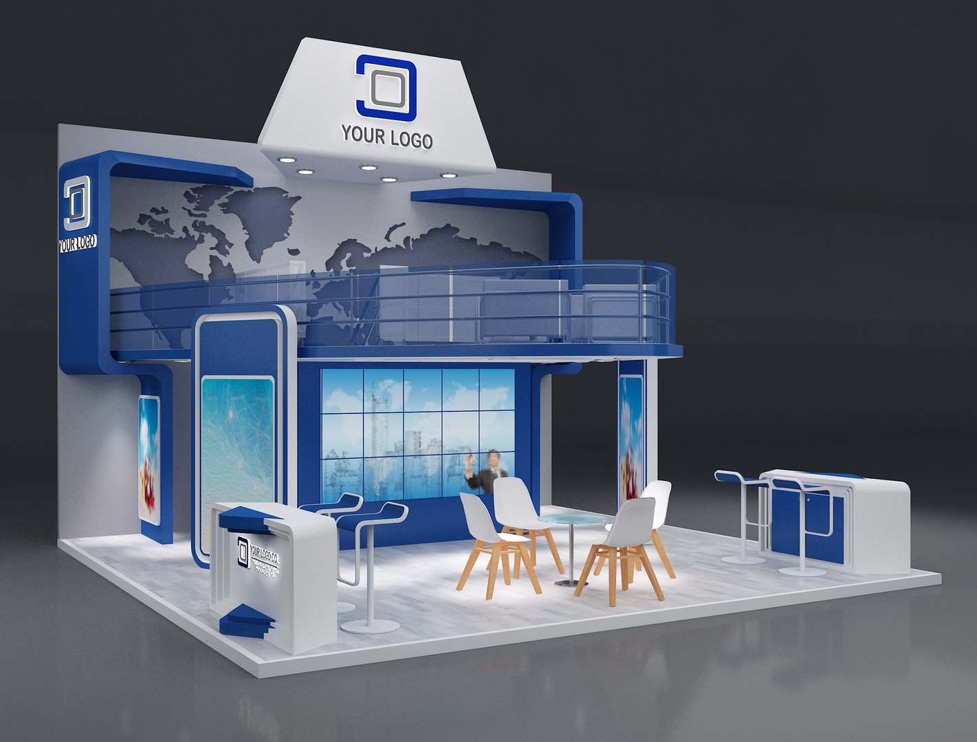 3D Model Booth Exhibition Stand A645 - TurboSquid 1997273