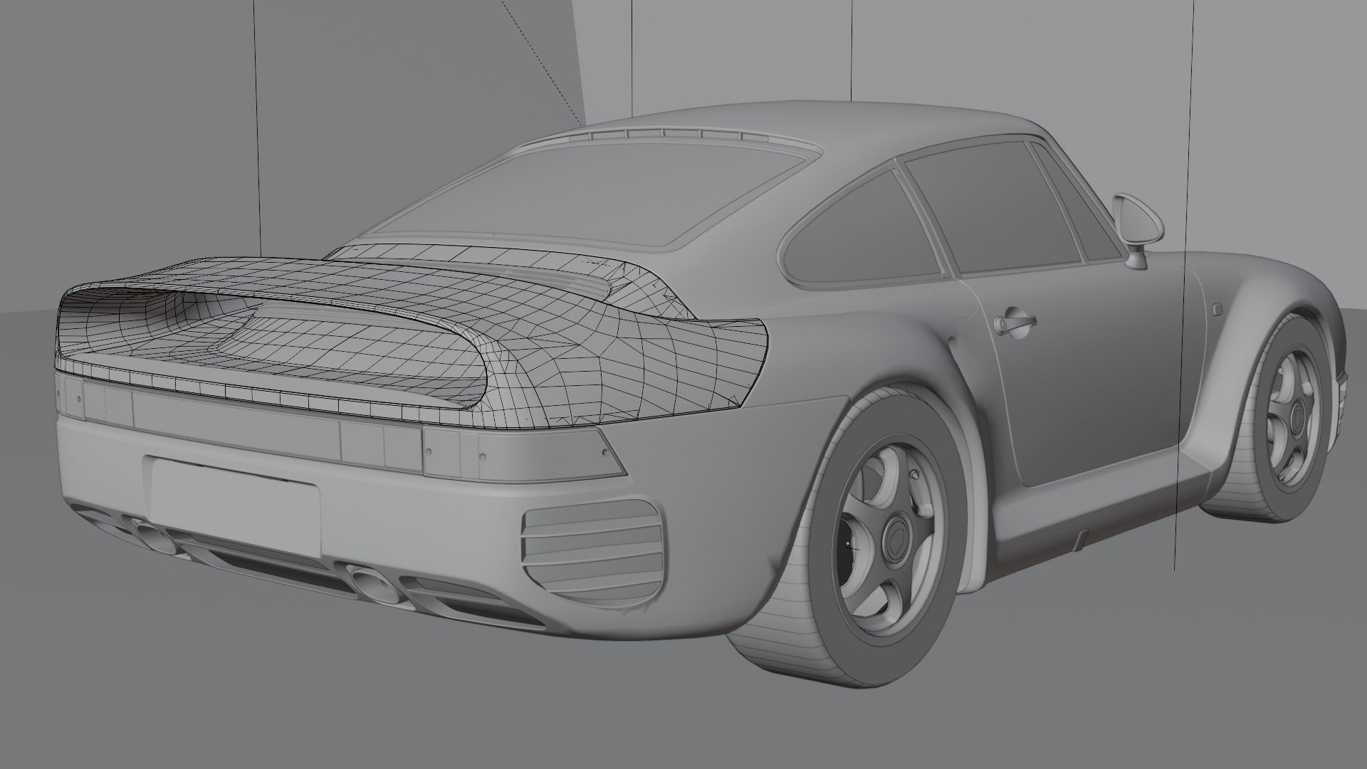 3D Porsche 959 With Engine - TurboSquid 2372210
