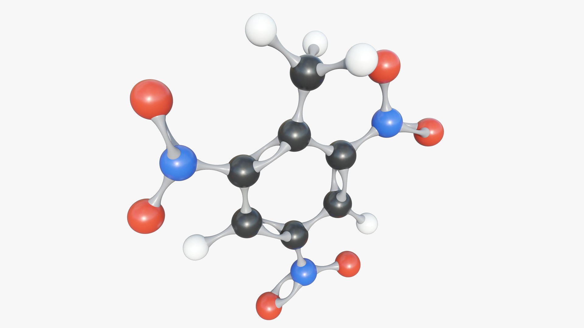 3D Tnt Molecule With PBR 4K 8K - TurboSquid 1945618