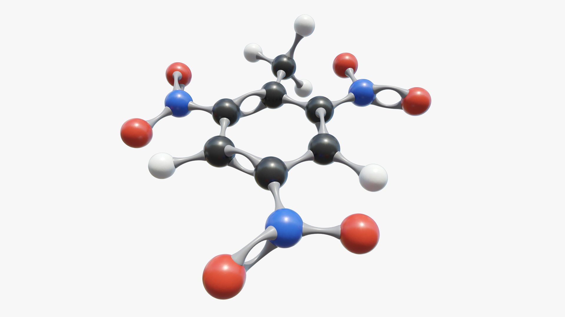 3D Tnt Molecule With PBR 4K 8K - TurboSquid 1945618