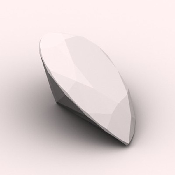 cut diamond 3d model