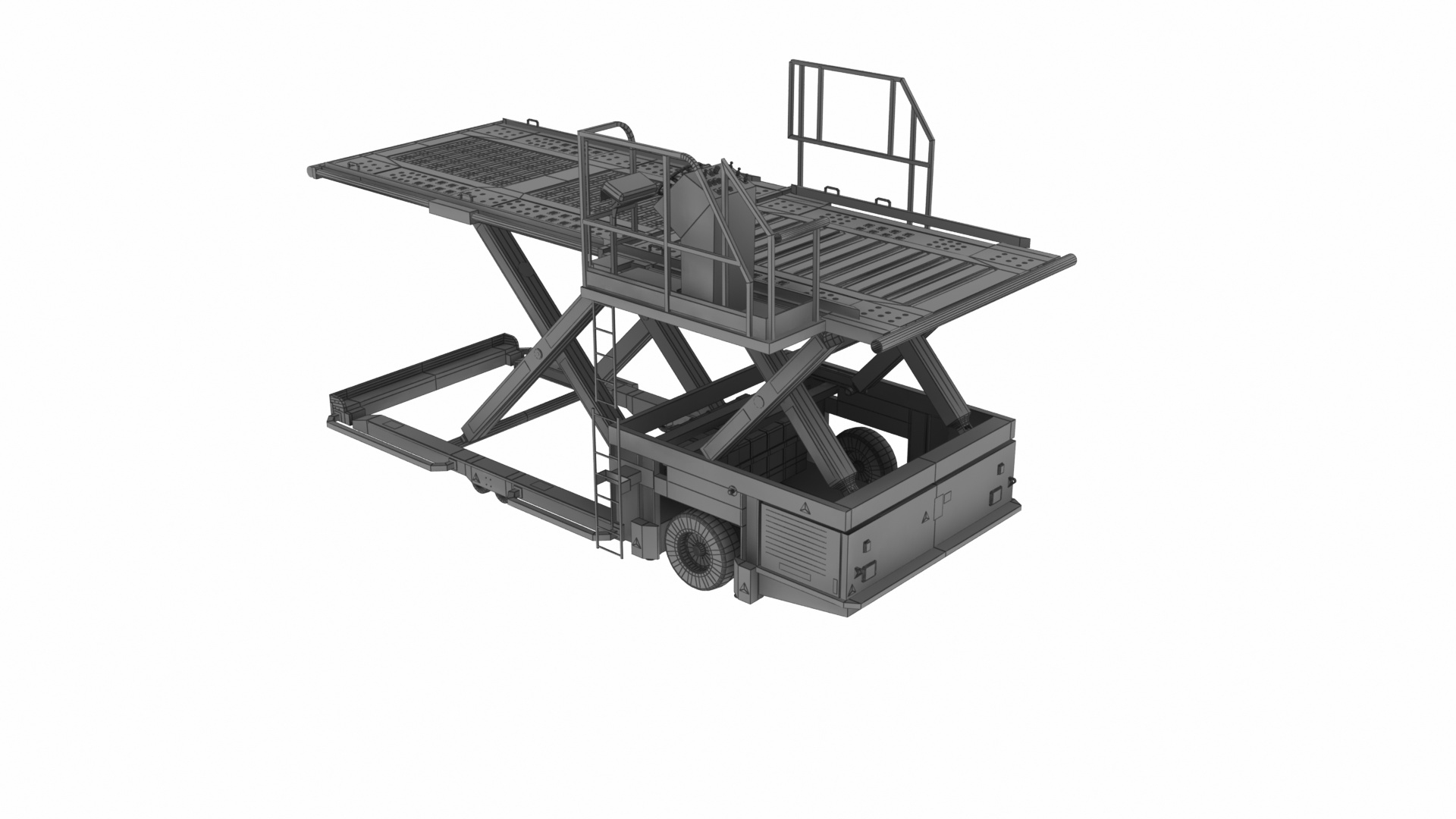 Airport baggage loader device 3D - TurboSquid 1463942