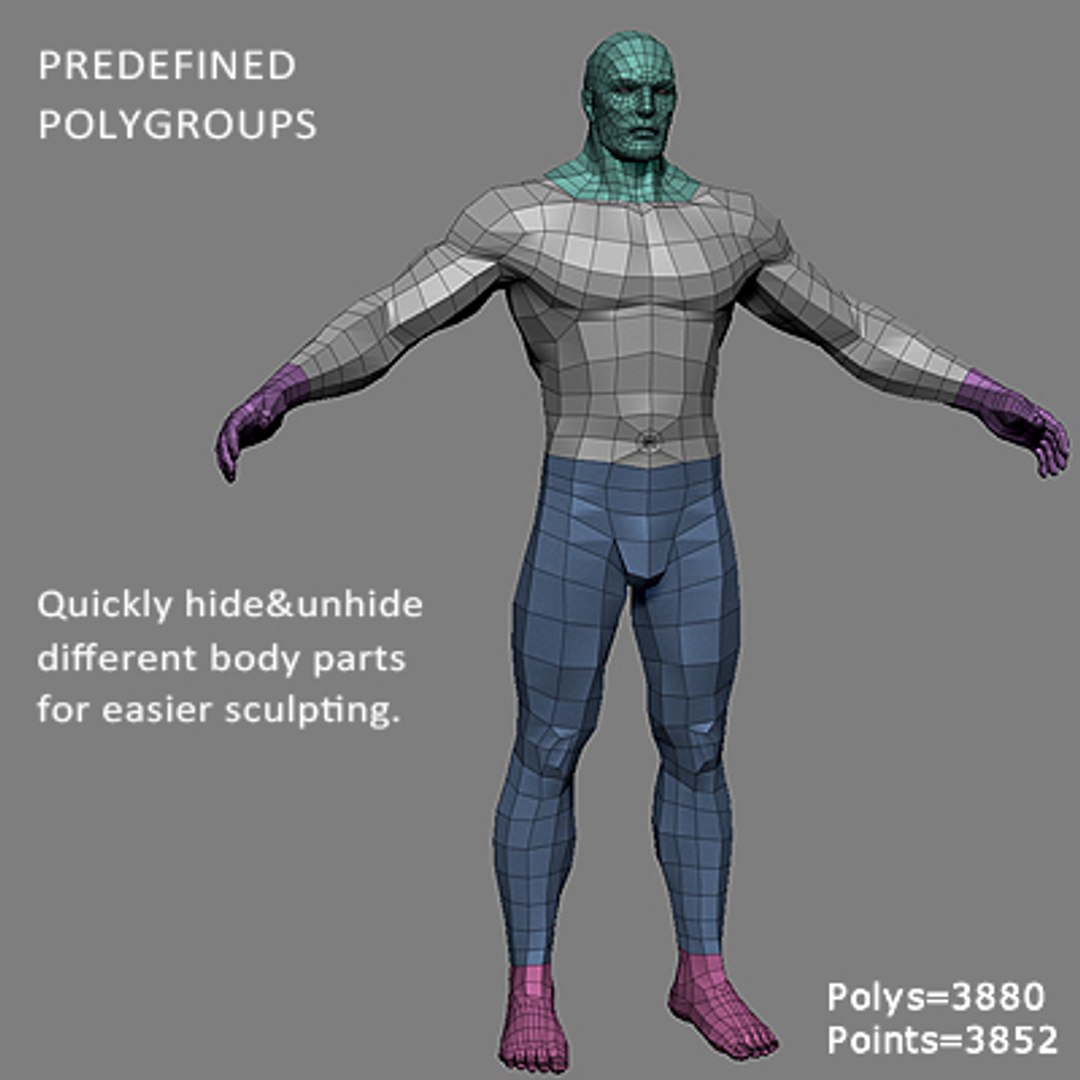 Male Heroic Character Hero 3d Model