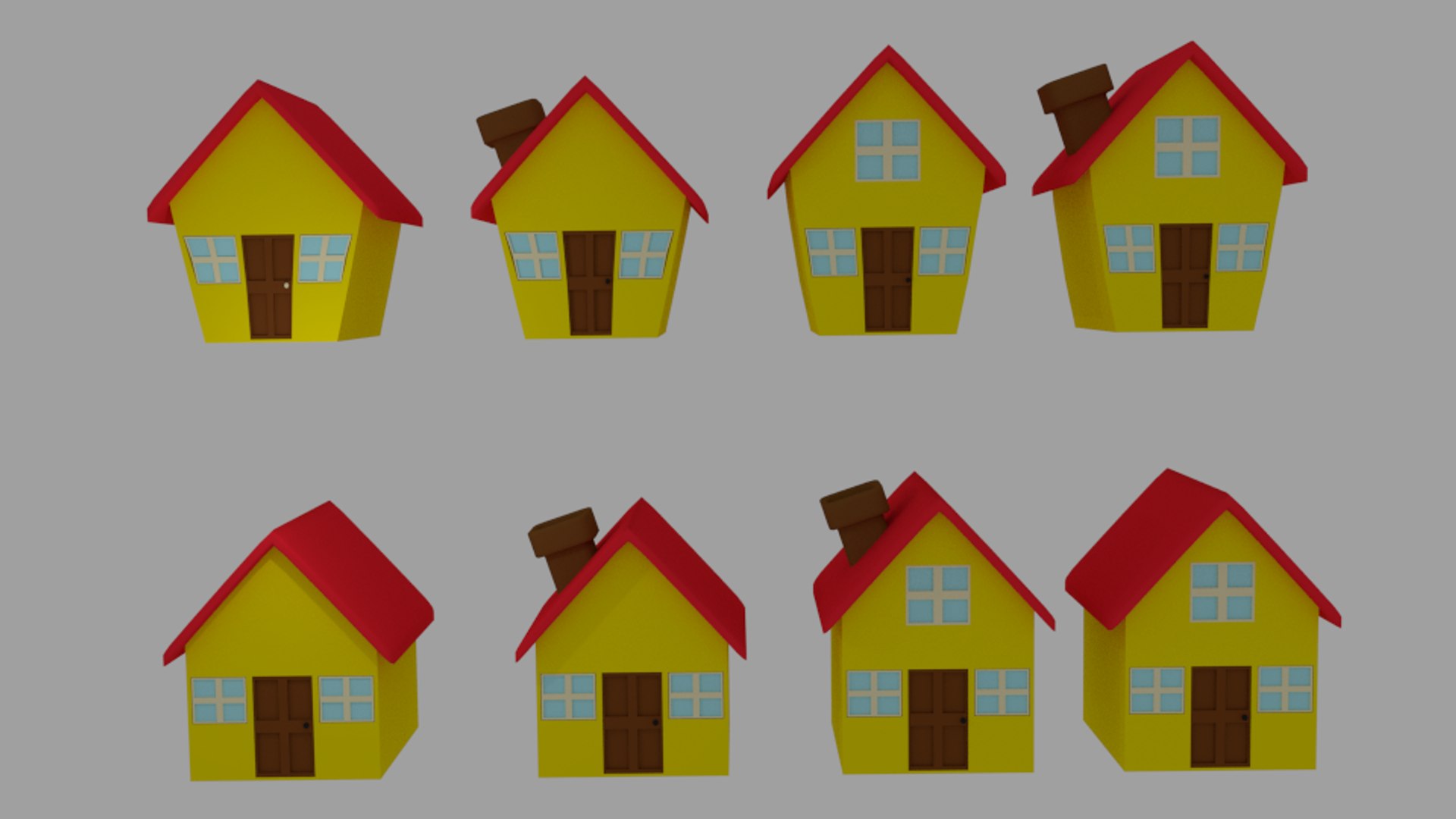 3ds Cartoon House