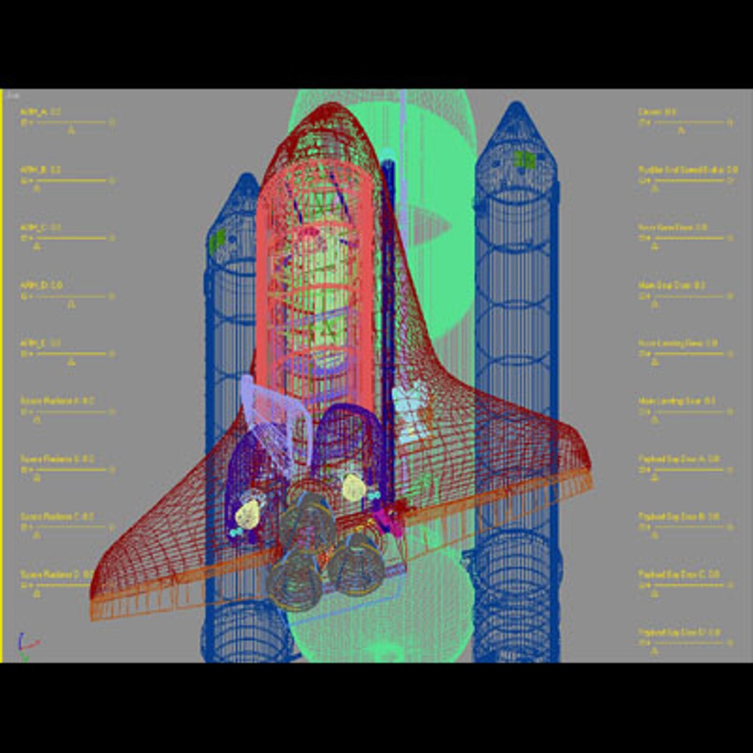 space shuttle discovery 3d model