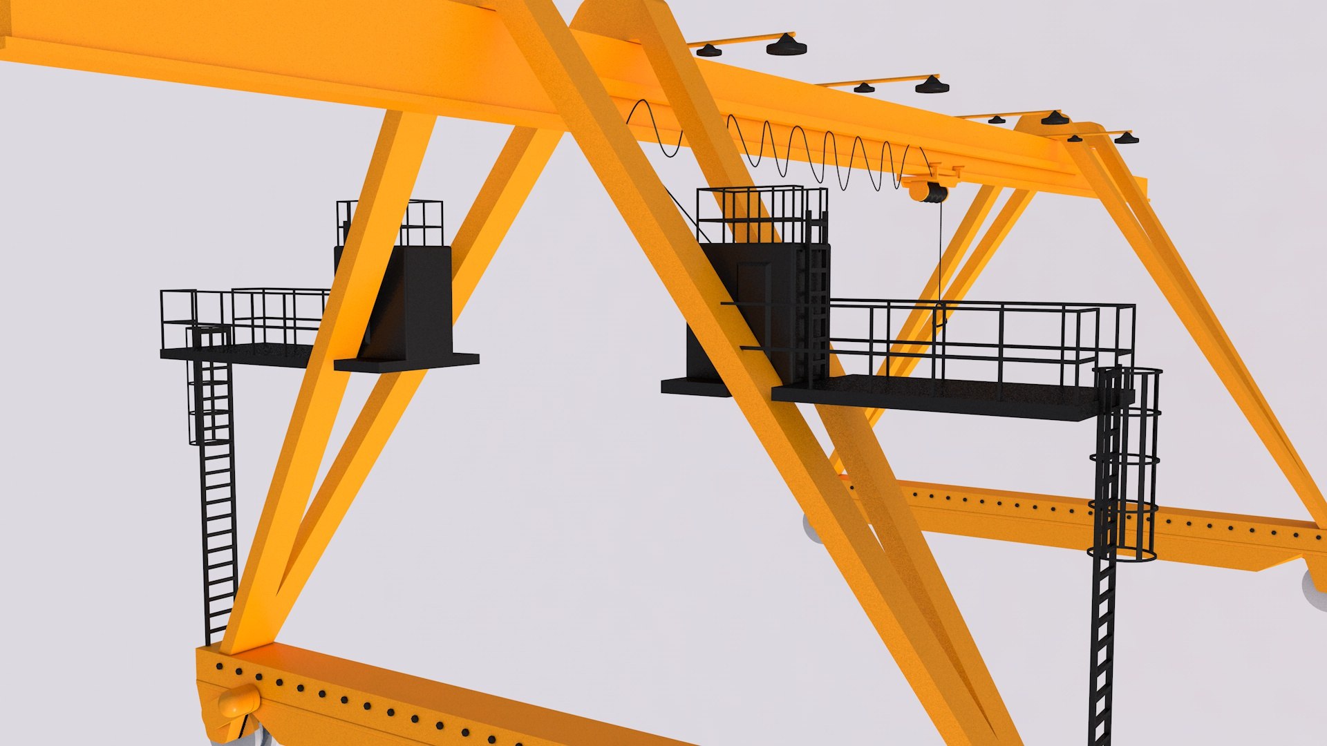 3D 3D model Gantry Crane Collection - TurboSquid 1747727