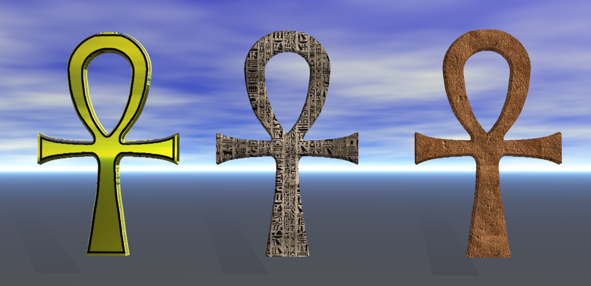 Ankh cross egyptian ancient egypt 3D - TurboSquid 1469249