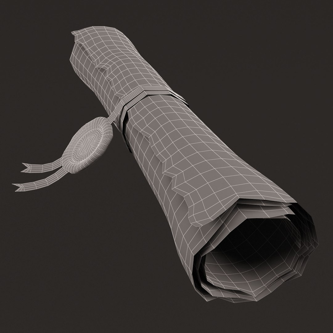 Scroll 3d Model