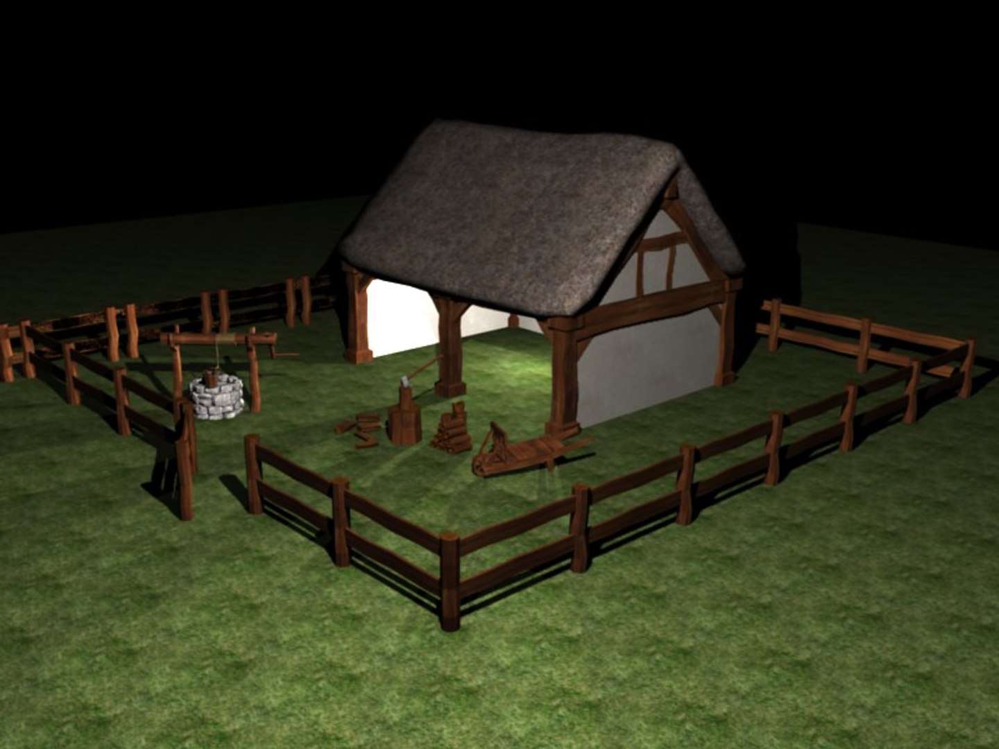 blend medieval barn