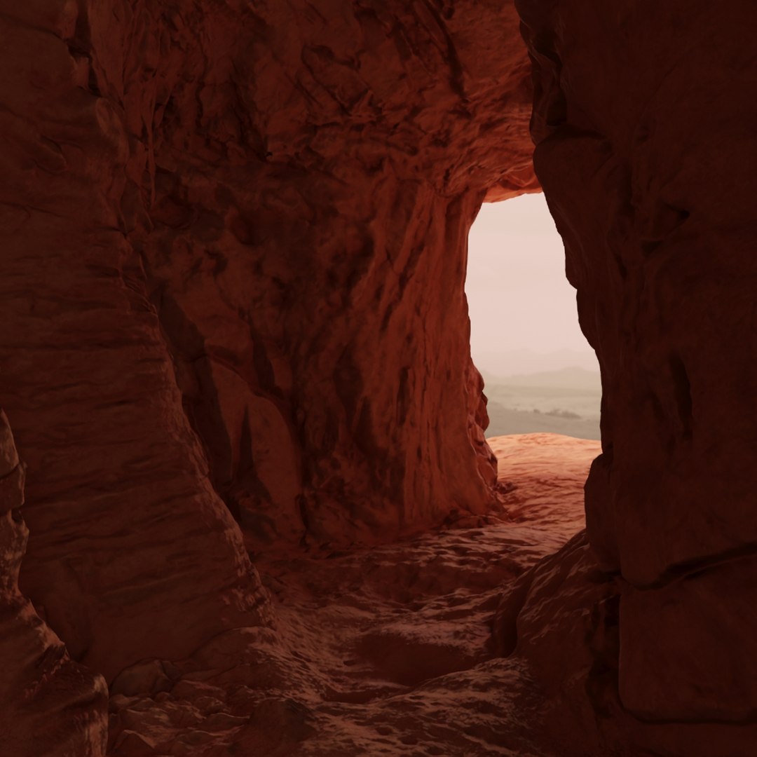 Mars Cave Red 3D - TurboSquid 2292968