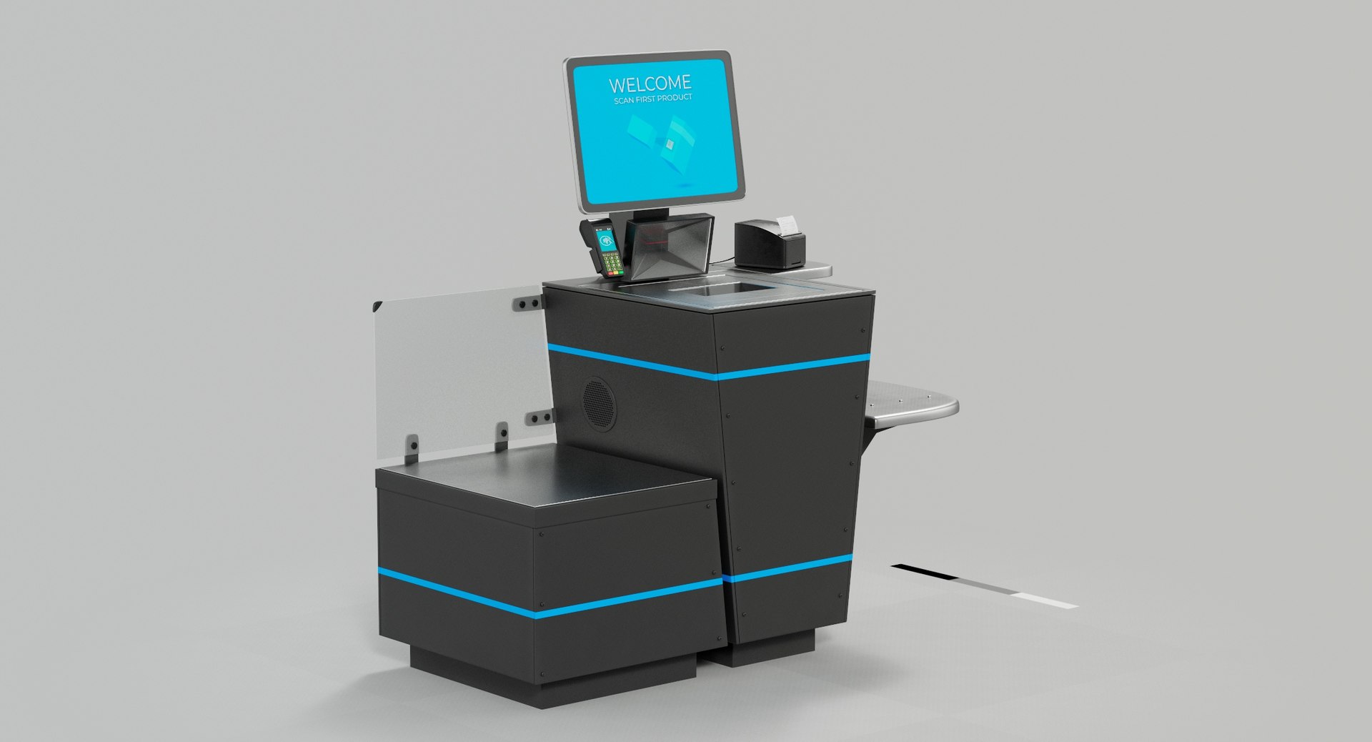 3D Self-checkout - TurboSquid 1591537