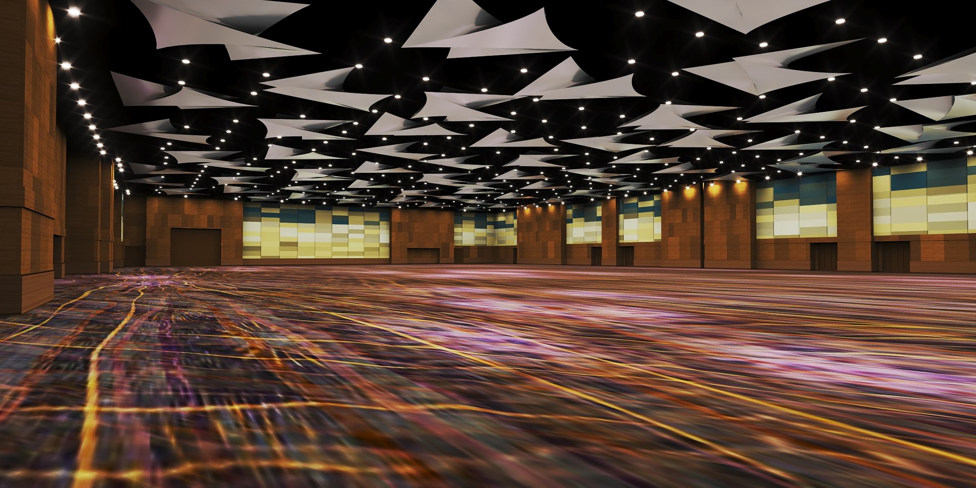 3D Phoenix Convention Center North Ballroom Model - TurboSquid 1968546