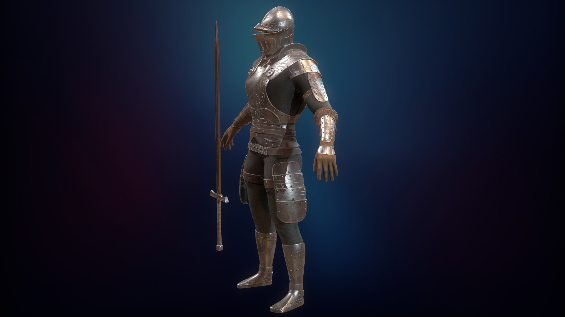Mittelalterlicher Ritter 3D-Modell - TurboSquid 1714426