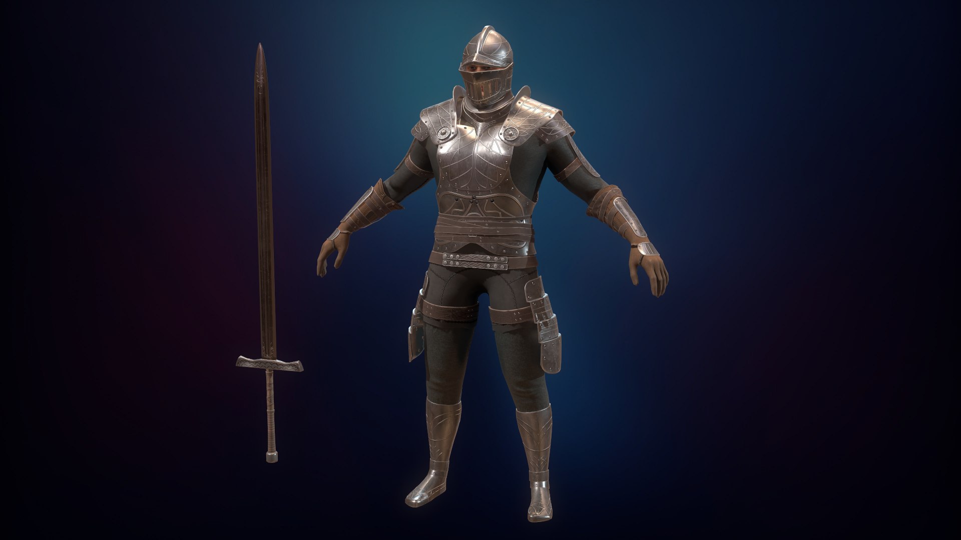 Medieval Knight 3D model - TurboSquid 1714426