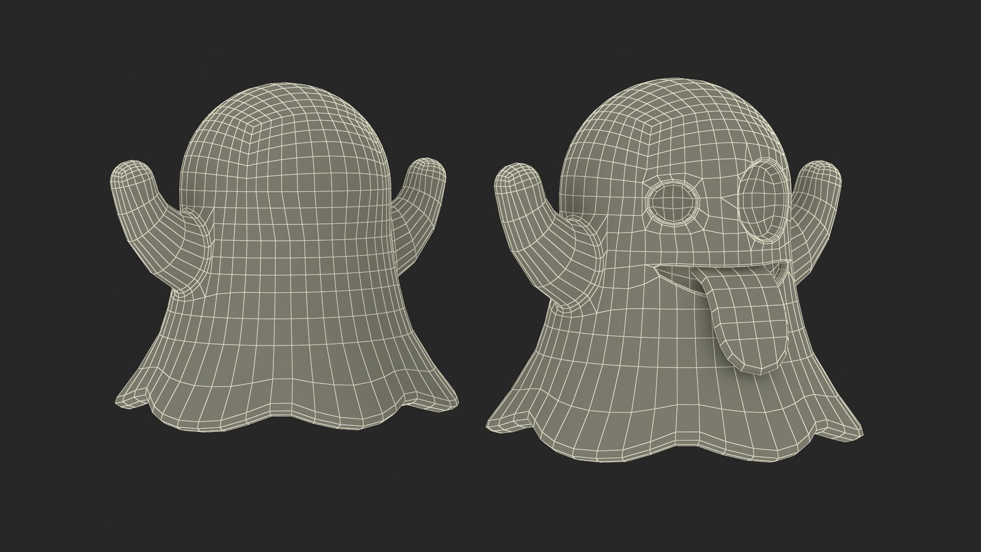 Emoji Ghost 3D Model - TurboSquid 2239283