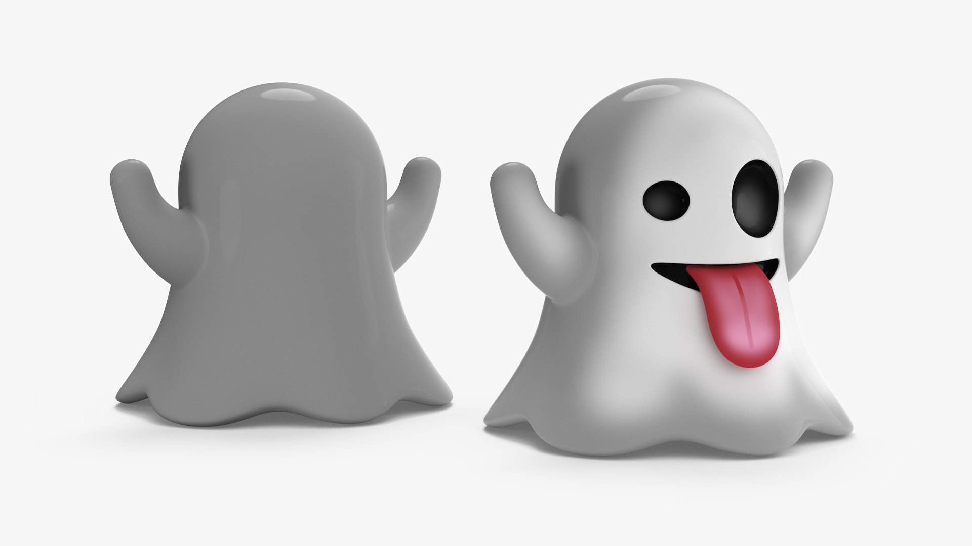 Emoji Ghost 3D Model - TurboSquid 2239283