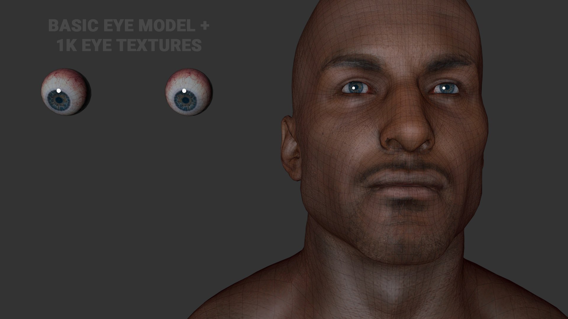 Male Basemesh - Clean Topology Base Mesh With Detailed Skin Render 3D ...