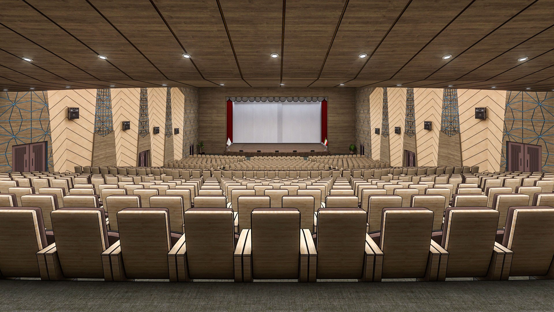 Conference Center Details 3D Model - TurboSquid 1464418
