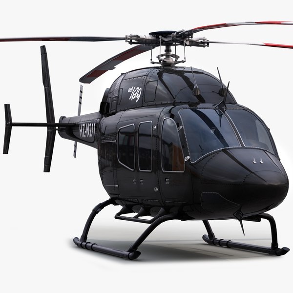 bell 429 helicopter interior 3d model