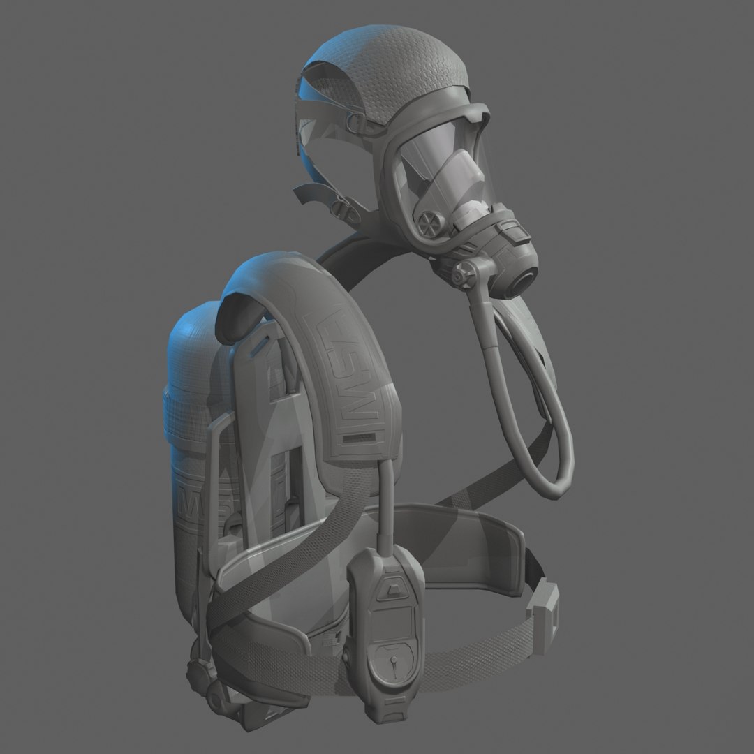 3D Ready Scba Self Contained - TurboSquid 1288091