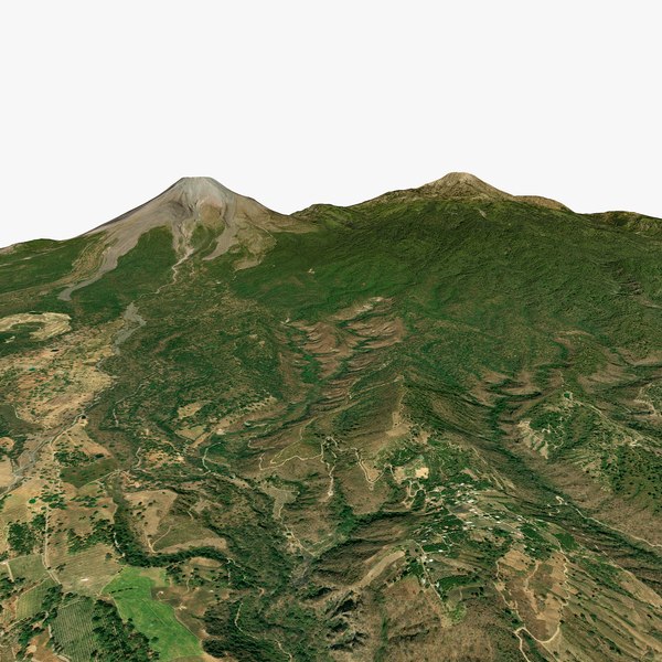 modelo 3d Parque Nacional Volcán Nevado de Colima v2 México ...