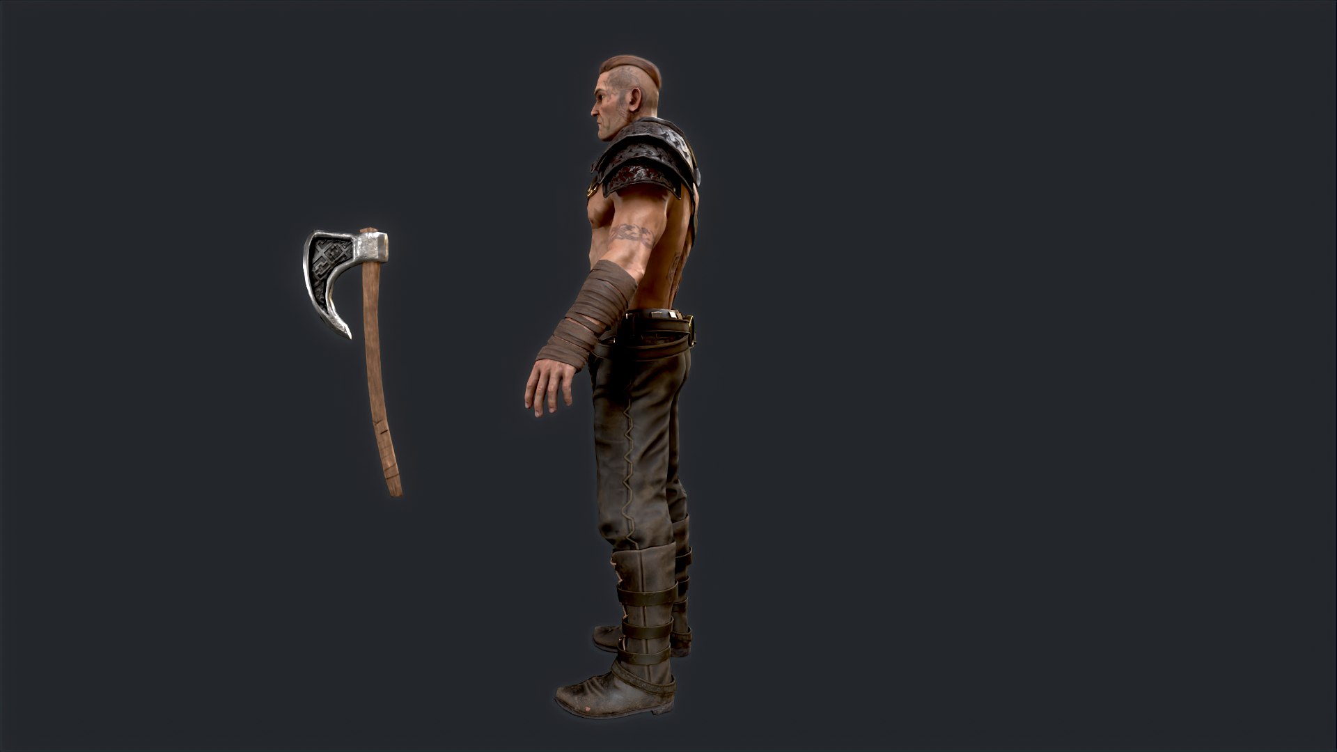 3D Model Viking 6 Berserker - TurboSquid 2137283