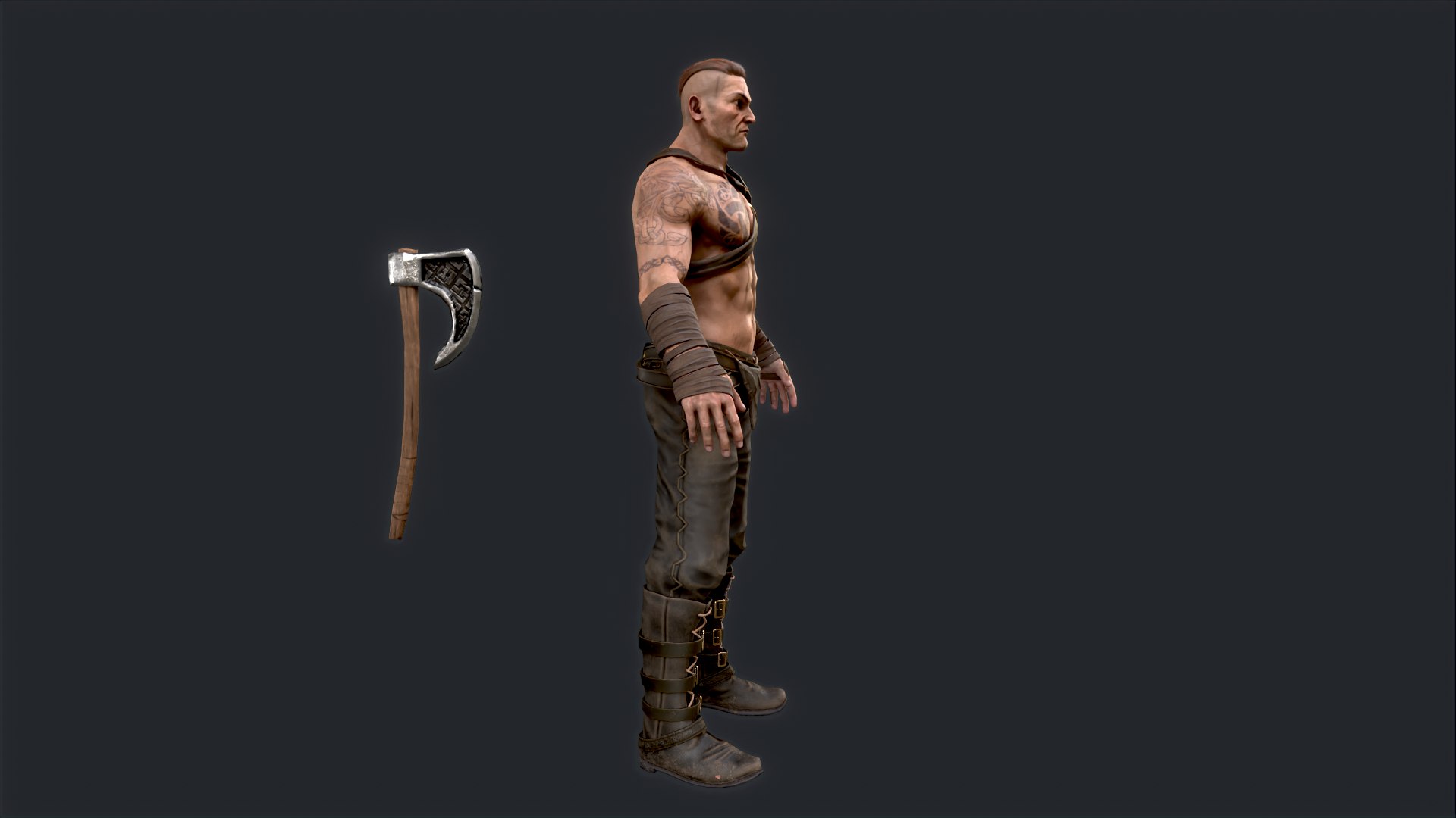 3D Model Viking 6 Berserker - TurboSquid 2137283