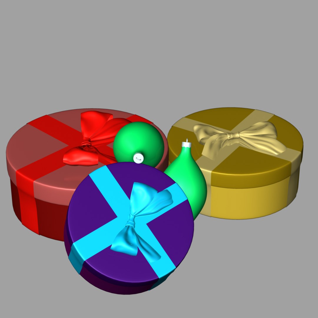 3d Gift Box Model