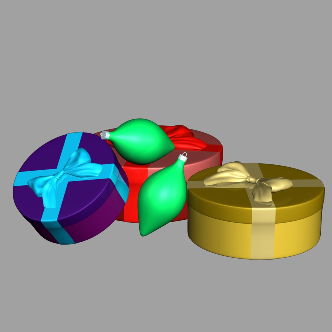 3d Gift Box Model