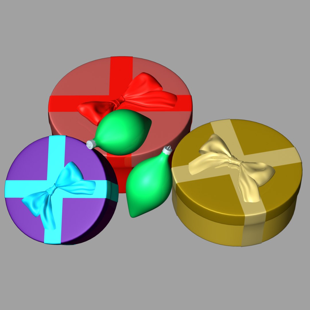 3d Gift Box Model