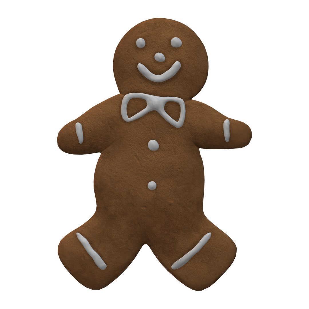 Gingerbread Man 3D Model - TurboSquid 2349014