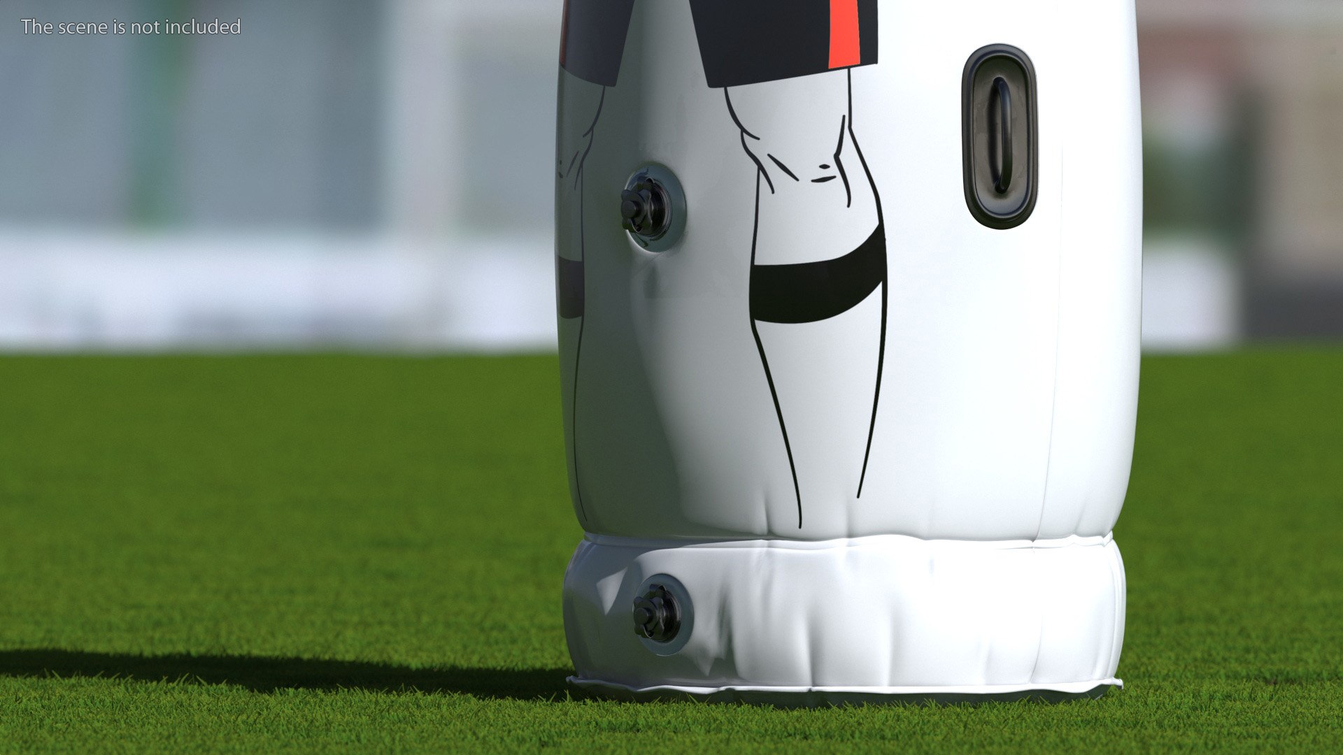 Soccer Kick Training Dummy Senior Red T-shirt 3D Model - TurboSquid 2021479