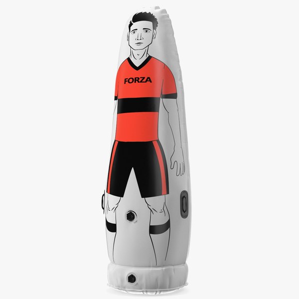 modelo 3d Soccer Kick Training Dummy Senior Red T-shirt - TurboSquid ...