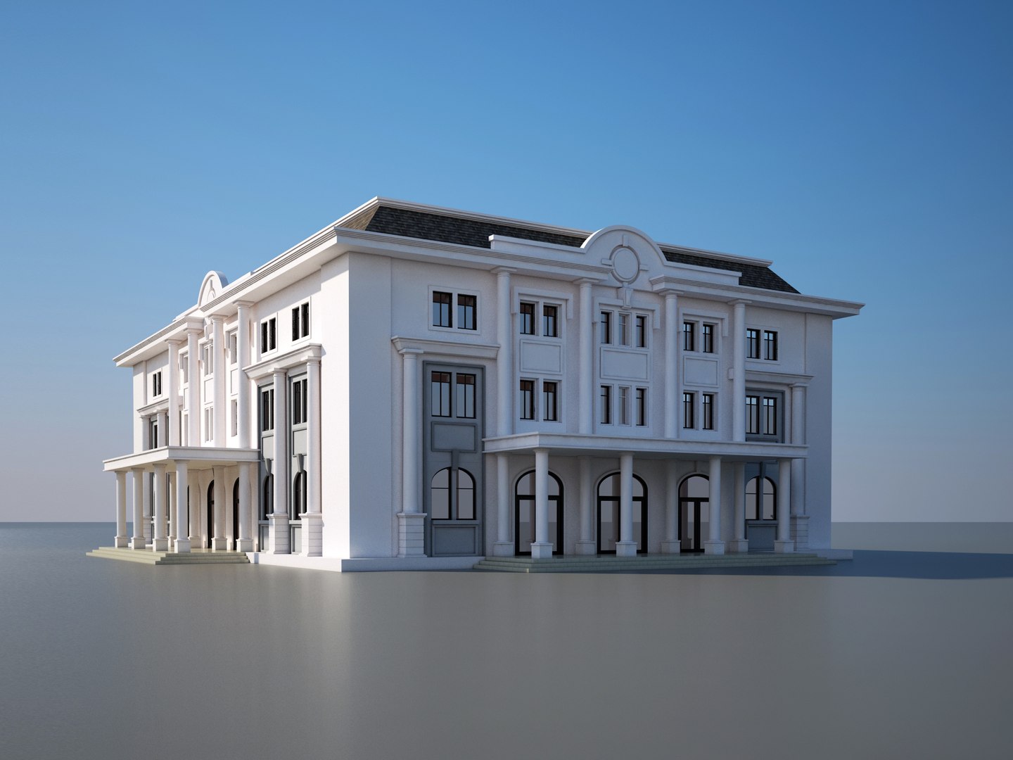 Library House 3d Model