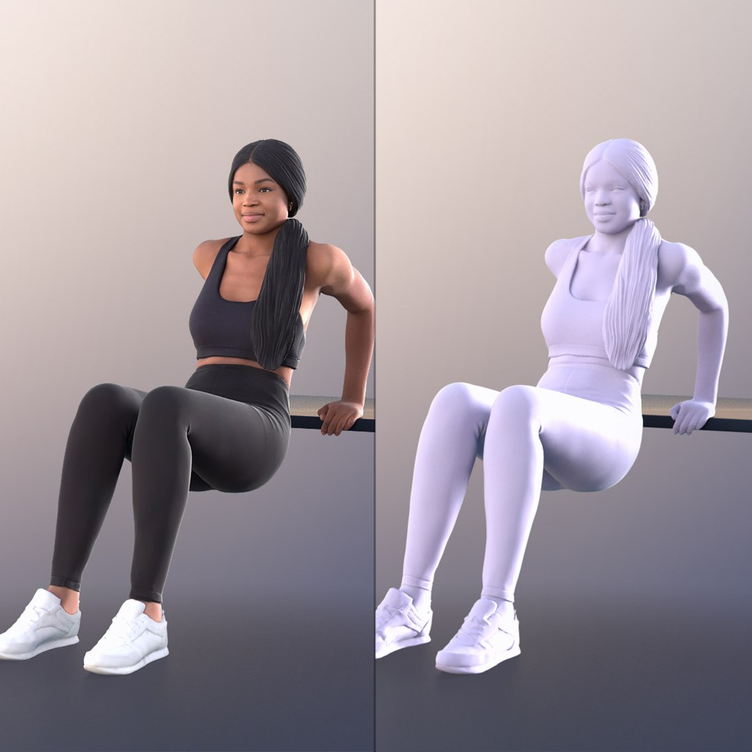 Woman Sport Training 3D Model - TurboSquid 1706299