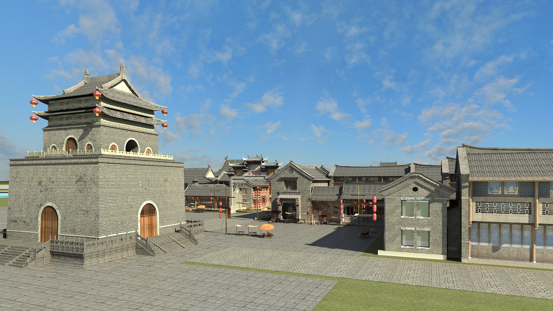 Ancient Chinese Building 3D Model - TurboSquid 1605057