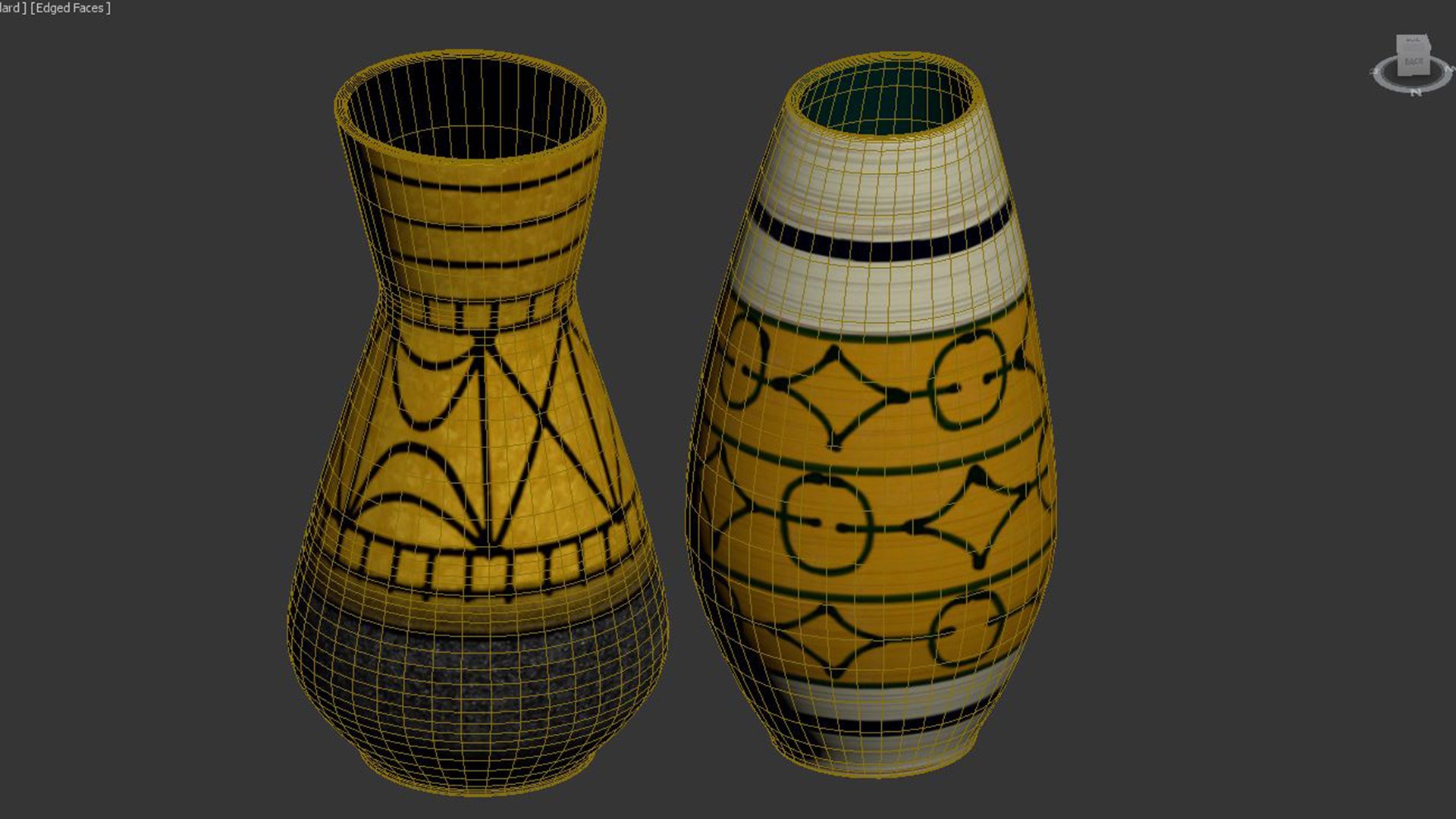 Set Of 2 Fat Lava Pottery Vases Heinz Siery 3D Model - TurboSquid 2072886