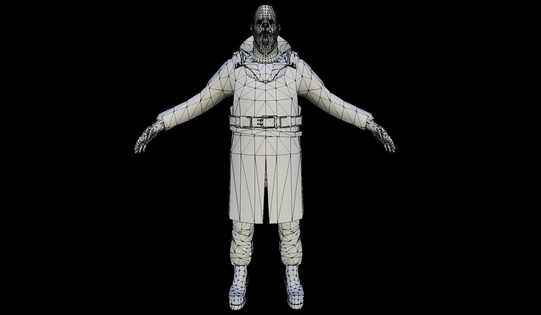 3d Character Butcher Gam Model