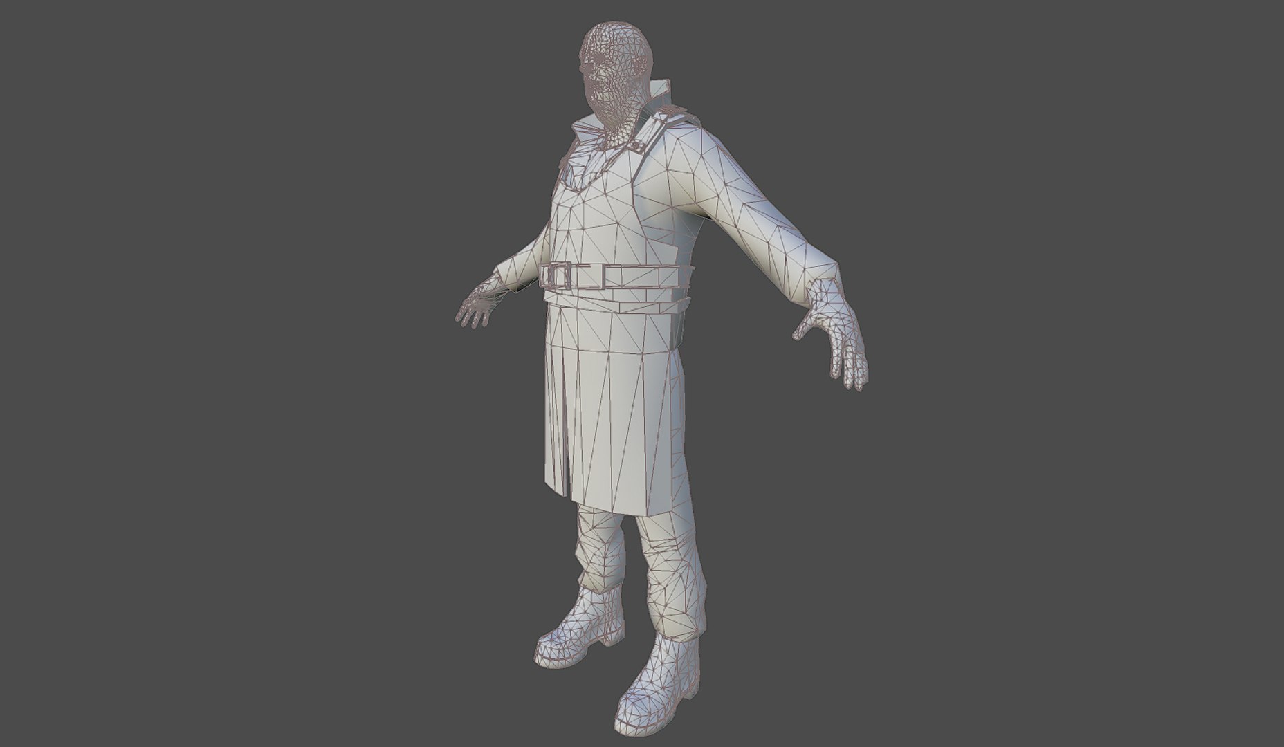 3d Character Butcher Gam Model